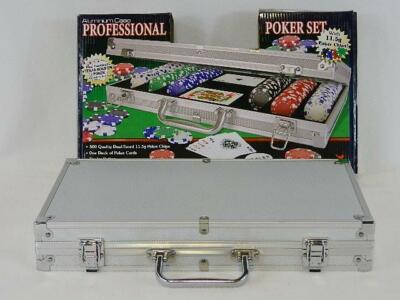 Cardinal Professional Casino Poker Chip Clay Set 300 w/ Aluminum ...