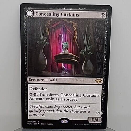 MTG Concealing Curtains Revealing Eye Innistrad: Crimson Vow 101/277 ...