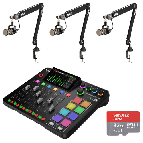 Rode RODECaster Pro 2 Bundle with 3x Podmics, PSA1+, and XLR Cables | eBay
