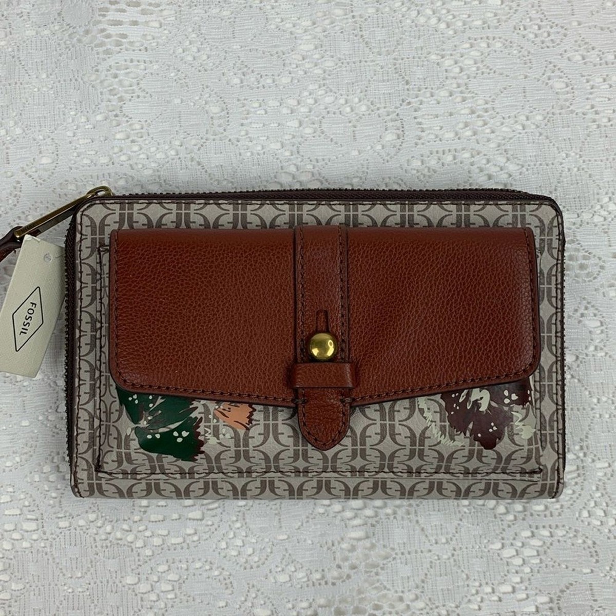 Fossil Wallet On A String Fossil Tessa Tri Color String Crossbody