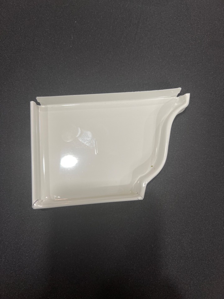 5 In. Aluminum White Right Gutter End Cap | eBay