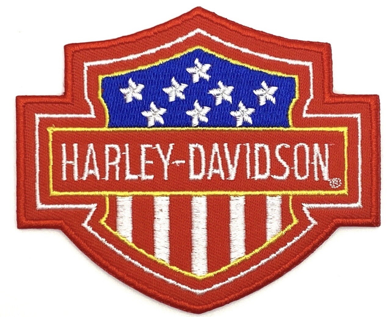 Harley Davidson American Flag Motorcycle Patch Vintage Style Retro Hat ...