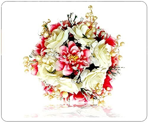 Artificial Rose Flowers Judapin/ Juda Bun For Women and Girls-Red and ...