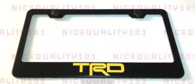 TRD Pro Sport 4x4 Stainless Steel Finished License Plate Frame Holder ...