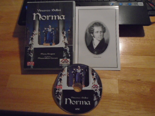 RARE OOP ITALY Vincenzo Bellini DVD Norma opera Maria Dragoni 2000 ...