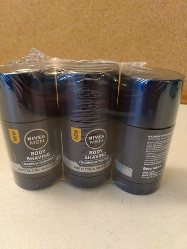 3 X Nivea Men BODY SHAVING Maximum Hydration Protecting Shave Stick | eBay