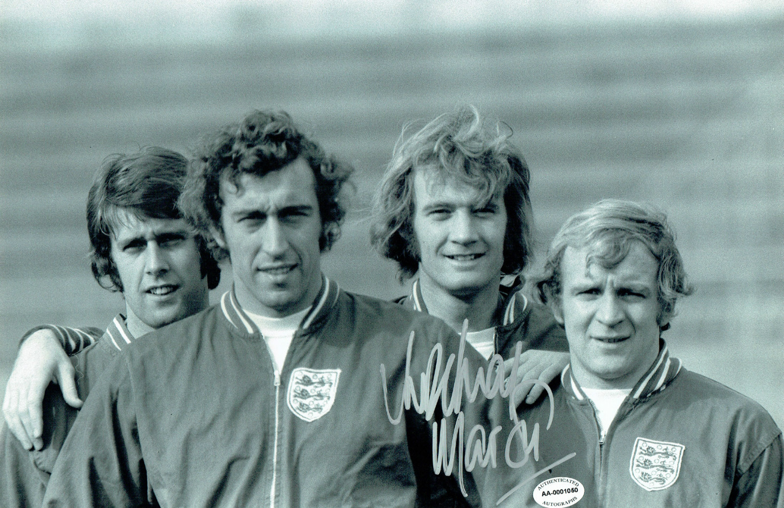 Rodney MARSH Signed Autograph HUGE ENGLAND Legend Portrait Photo AFTAL ...