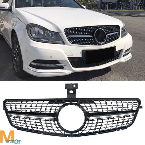 Diamond Style Front Grille Grill For Mercedes Benz C-Class W204 C280 ...