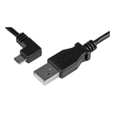 StarTech.com USBAUB1MLA 1m Micro USB Cable - A To Left Angle Micro B ...