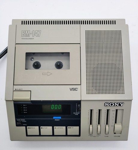 Sony BM-147 Desktop Cassette Transcriber / Recorder | eBay