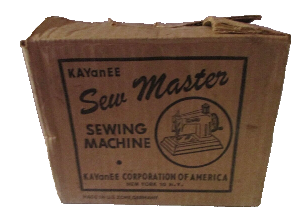 Vintage Child's Toy KAYanEE Sew Master Sewing Machine Germany With Box ...