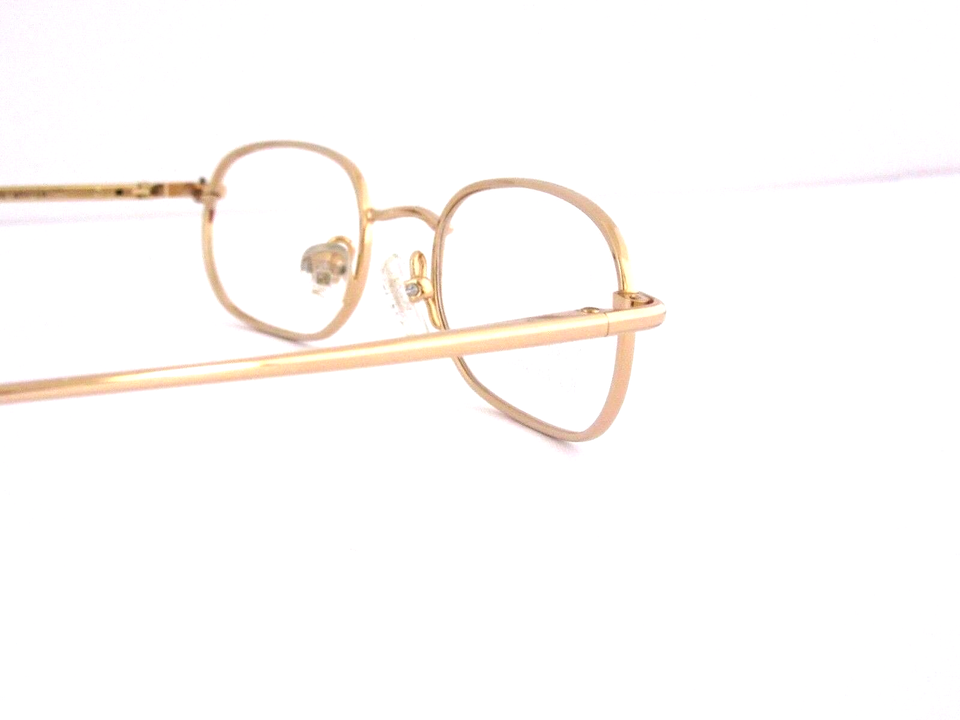 MIYAGI Eyewear 1326 01 Unisex Gold Metal Eyeglass Frames Made in Japan ...