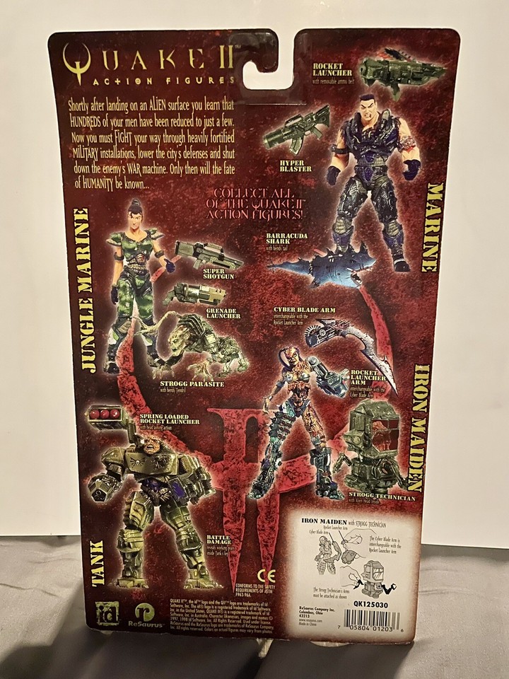 Quake II Alien Strogg Iron Maiden 1998 ReSaurus Action Figure New | eBay