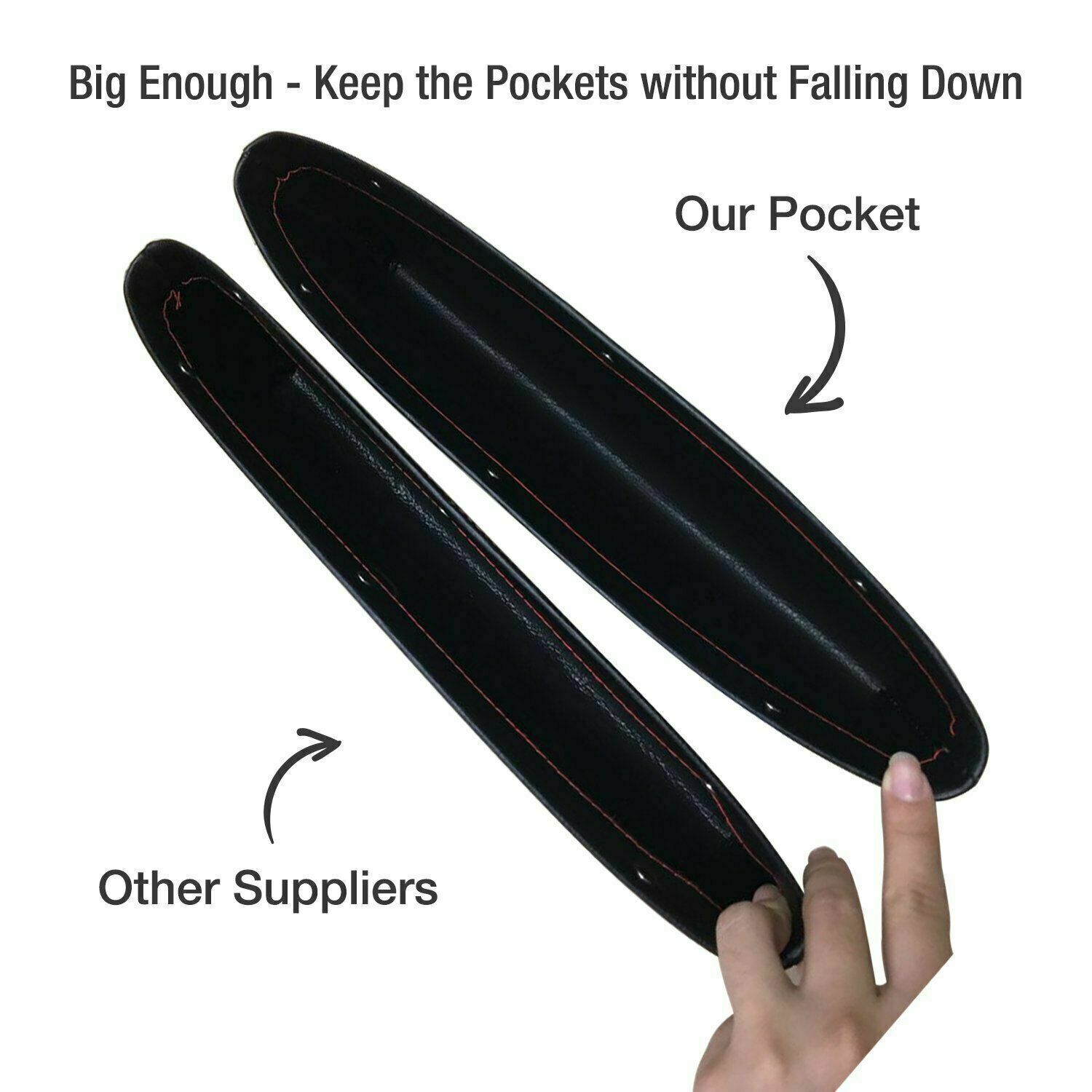 Car Seat Gap PU Leather Catch Catcher Box Caddy Slit Pocket Storage ...