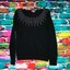 Laura Scott Scoop Neckline Embellished Sweater Black Women's Size Small ...