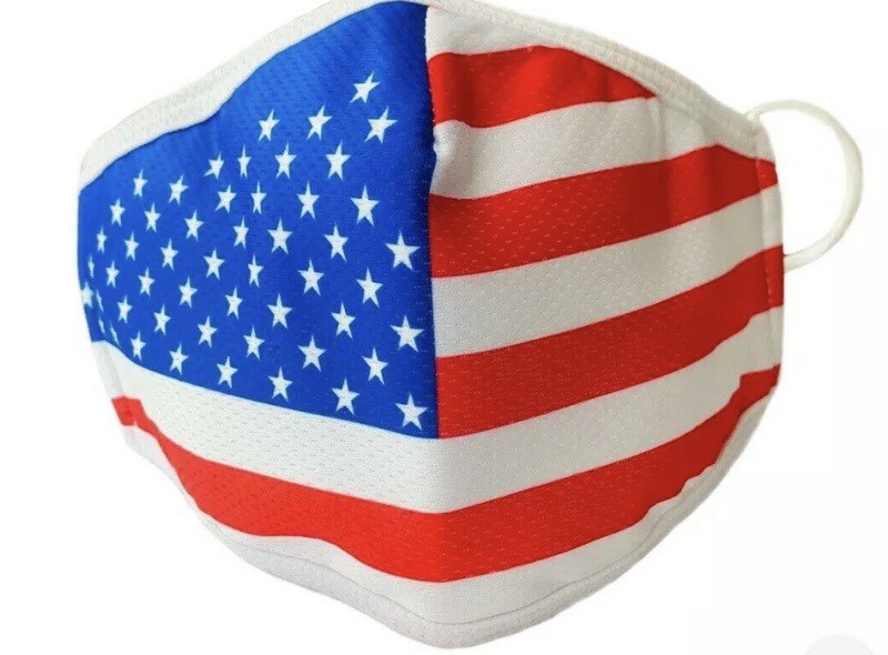 American Flag Face Mask-Three Layers ..Reusable. Made in USA | eBay