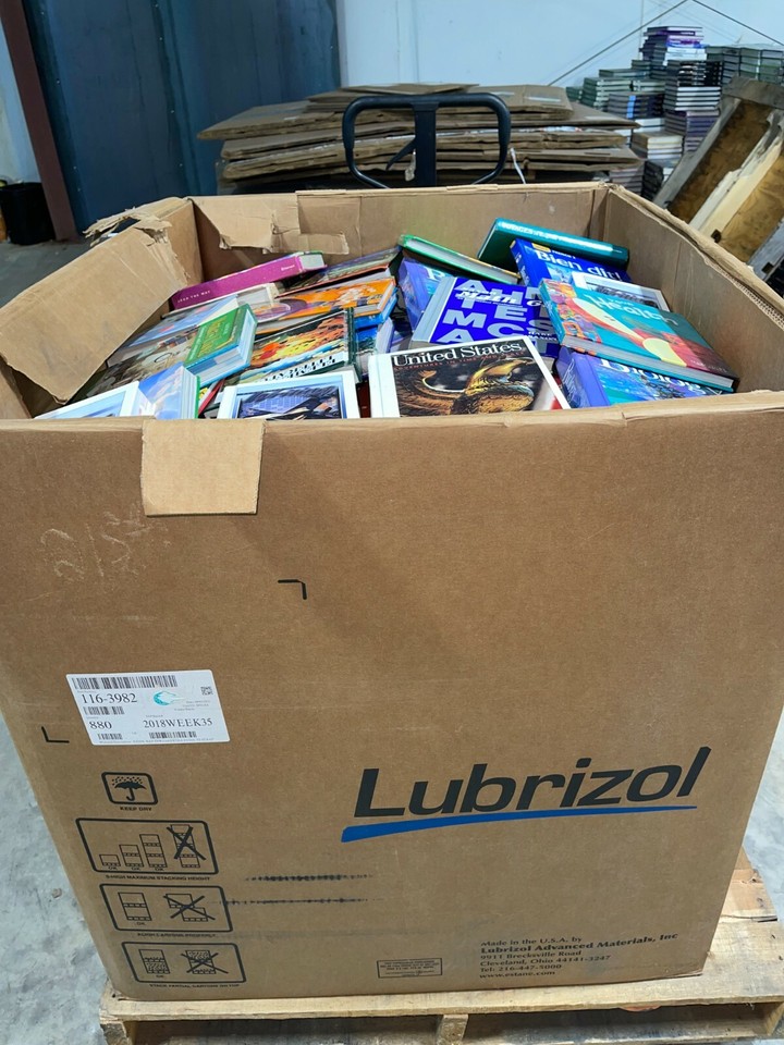 Gaylord/Pallet of TEXTBOOKS /EDUCATIONAL Books Wholesale Pallet Bulk ...