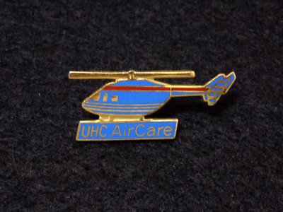 Vintage UHC AirCare Medical Helicopter Pin Badge | eBay
