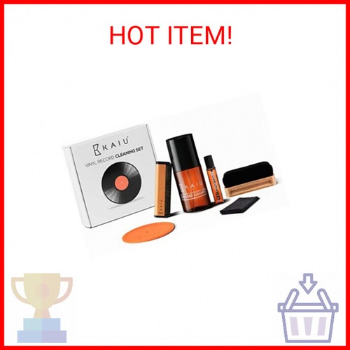 KAIU Vinyl Record Cleaner - LP Discwasher Kit w/Solution, Anti-Static ...