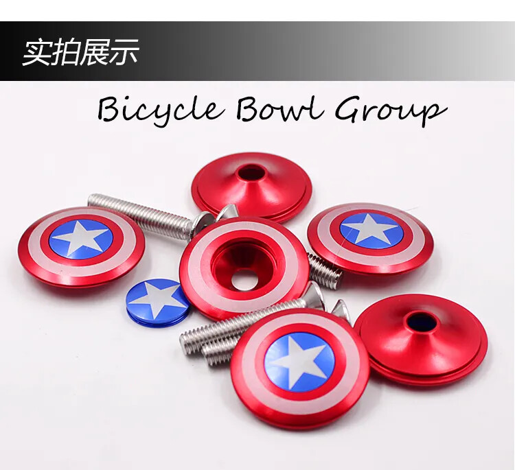 Bicycle Stem Cover Top Cap Headset with Bolt Apply 28.6mm 1 1/8" Fork ...