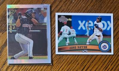 Jose Reyes -2003 Topps Gallery Rainbow +2011 Diamond Anniversary ...