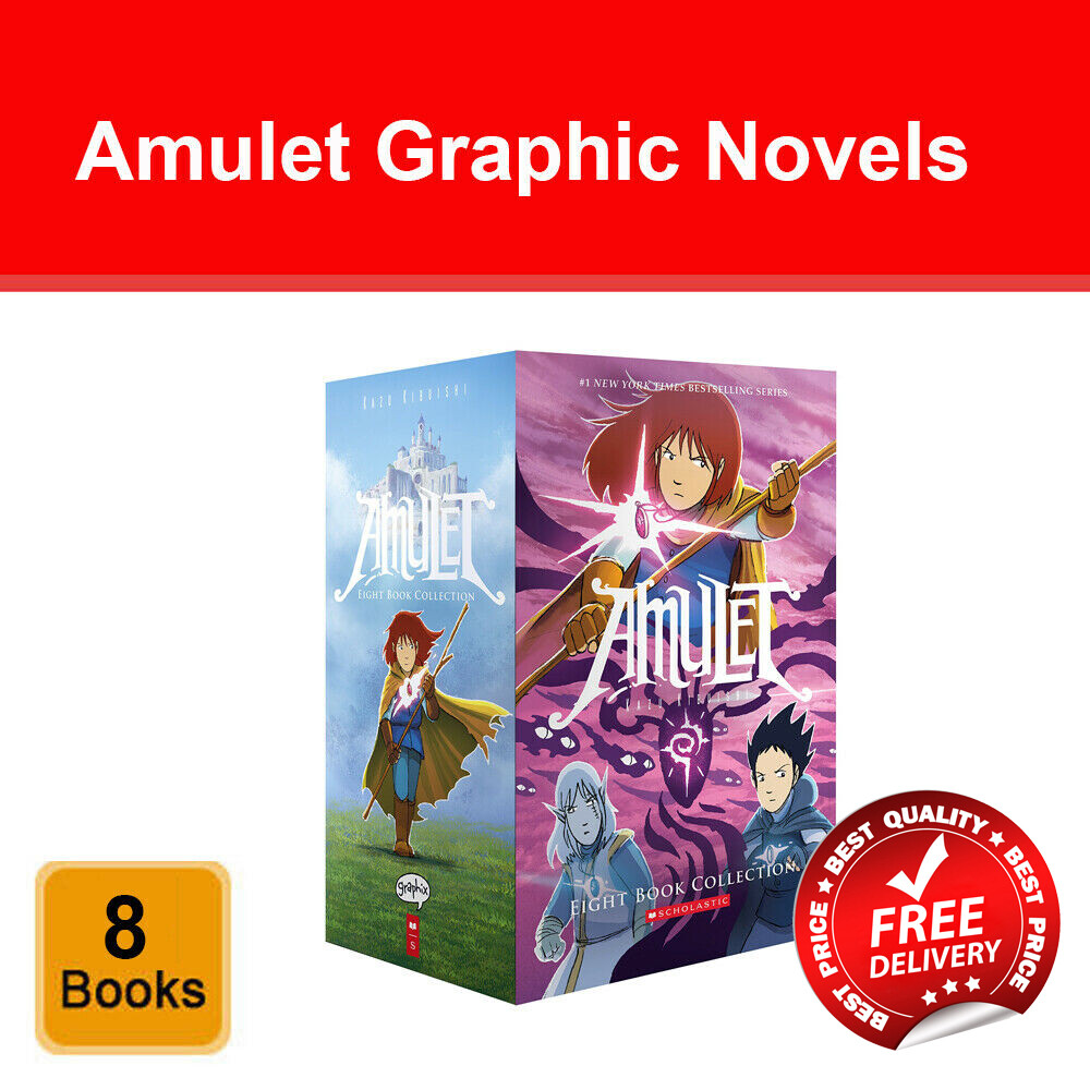 Amulet 8 Books Collection Box Set (Books 1 - 8) by Kazu Kibuishi NEW | eBay