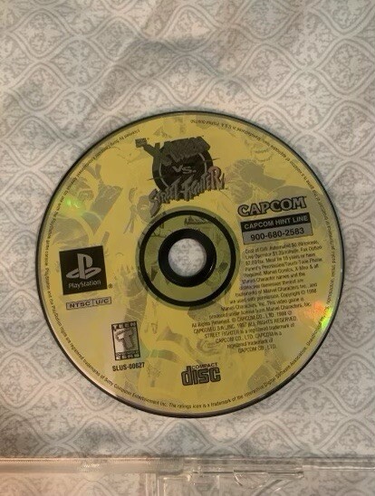 X-Men VS Street Fighter Sony PlayStation 1 PS1 Game + Case 13388210299 ...
