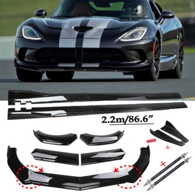 For Dodge Viper 01-17 Front Bumper Lip Spoiler Chin Splitter Gloss ...