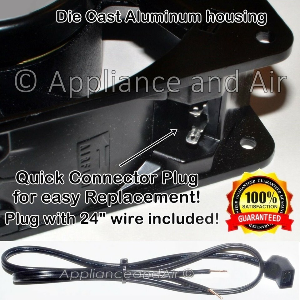 Genuine Quadra-Fire 832-3190 Blower Fan Motor & Cord, Wood Stove ...