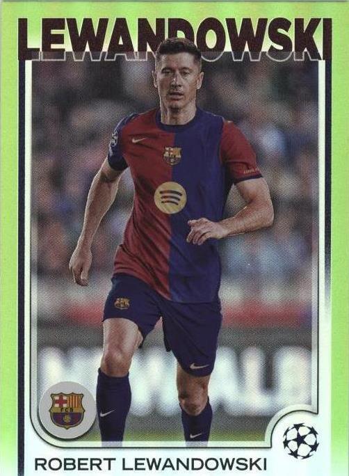 2024-25 Topps Uefa Club Competitions - Robert Lewandowski #200 Neon ...