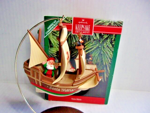 Hallmark 1992 SANTA MARIA Ornament 500th Anniversary Christopher ...