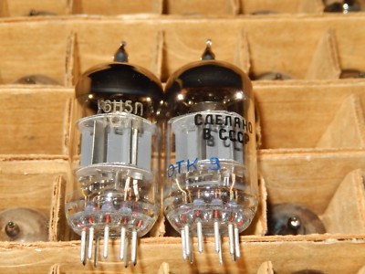 2x6N5P Russian Audiophile Double Triode NOVOSIBIRSK TUBE TESTED!!! 1970 ...