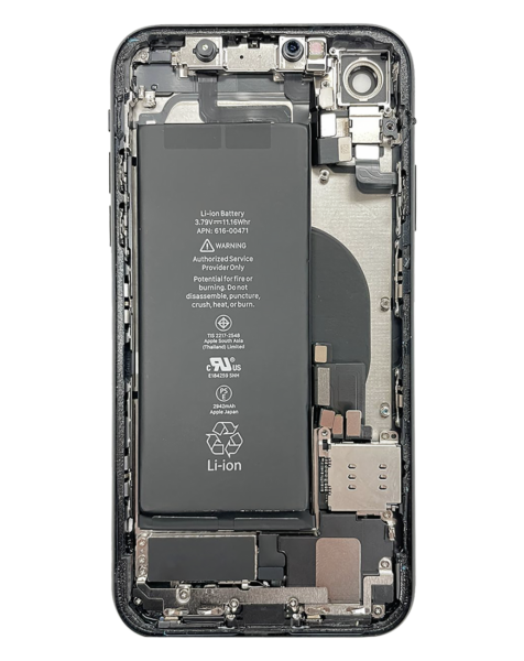 For iPhone XR Back Housing Frame w/Small Components Pre-Installed B ...