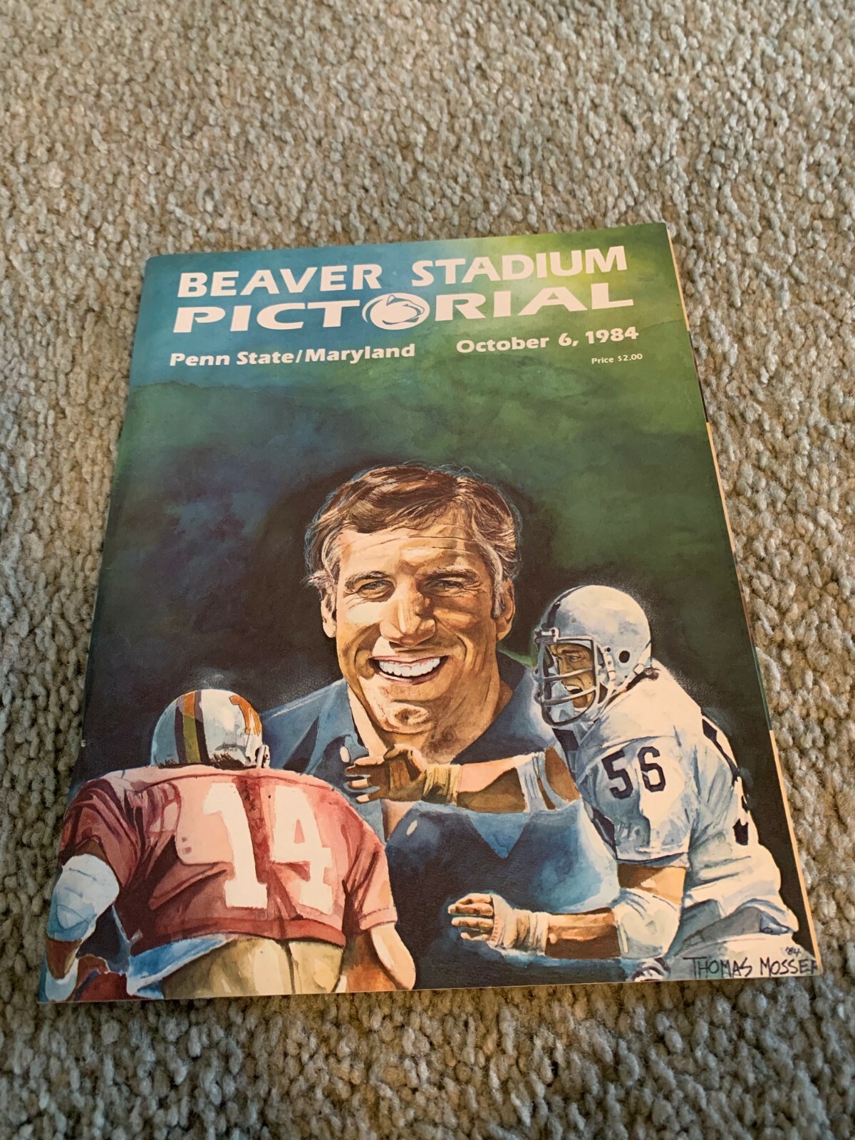 1984 Penn State v Maryland Terrapins Football Program Frank Reich Alvin ...