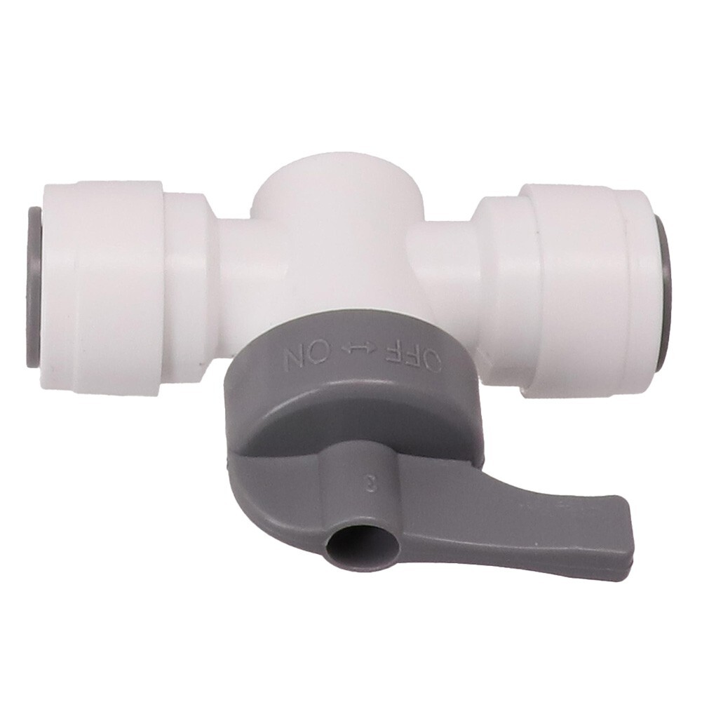 1Pcs Stop Tap 3/8 Inch OD Tube Ball Valve Quick Connect Fitting,White ...