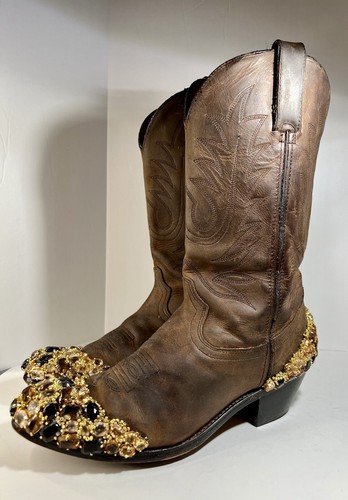 Durango Customized Women’s Boots 8M Beaded Jewels Western Sassy Cowgirl ...