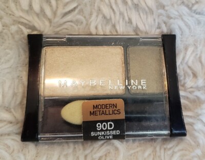 MAYBELLINE Expert Eyes Eye Shadow 90D SUNKISSED OLIVE duo .08 oz 2.4 g ...