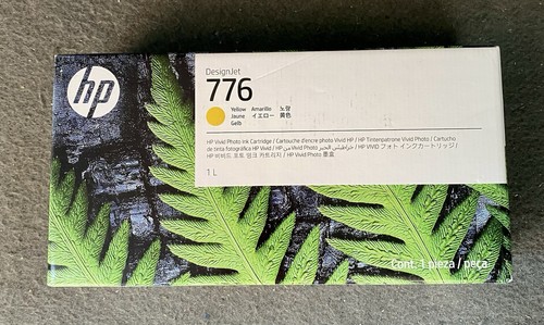 Genuine HP 776 YELLOW Ink Cartridge 1L 1XB08A Exp 11/2025 | eBay