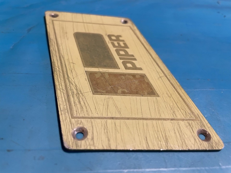 Piper Aircraft Logo Cover Plates | eBay