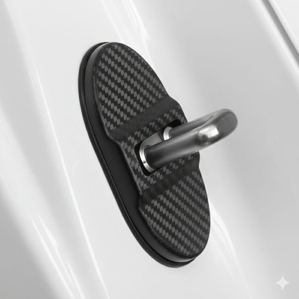 4-Pack Car Door Lock Cover Protectors – Anti-Rust Plastic Pads, Shock ...