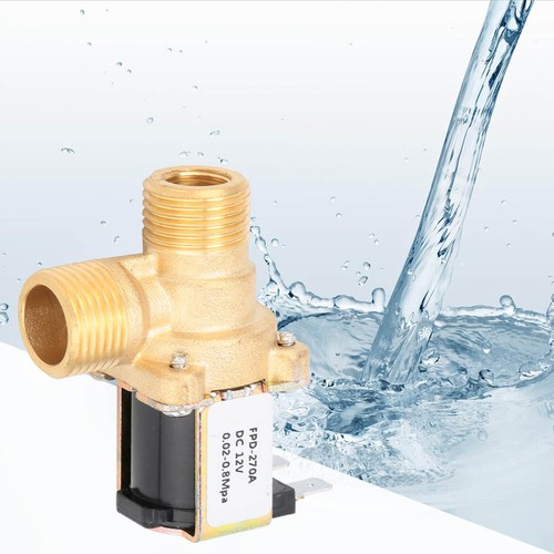 G1/2 Normally Close Brass Solenoid Electromagnetic Valve Water Inlet ...