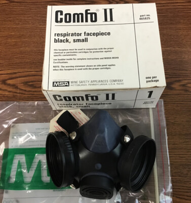 NEW! Comfo II Respirator Facepiece Black, Small P/N 465825 For PPE | eBay