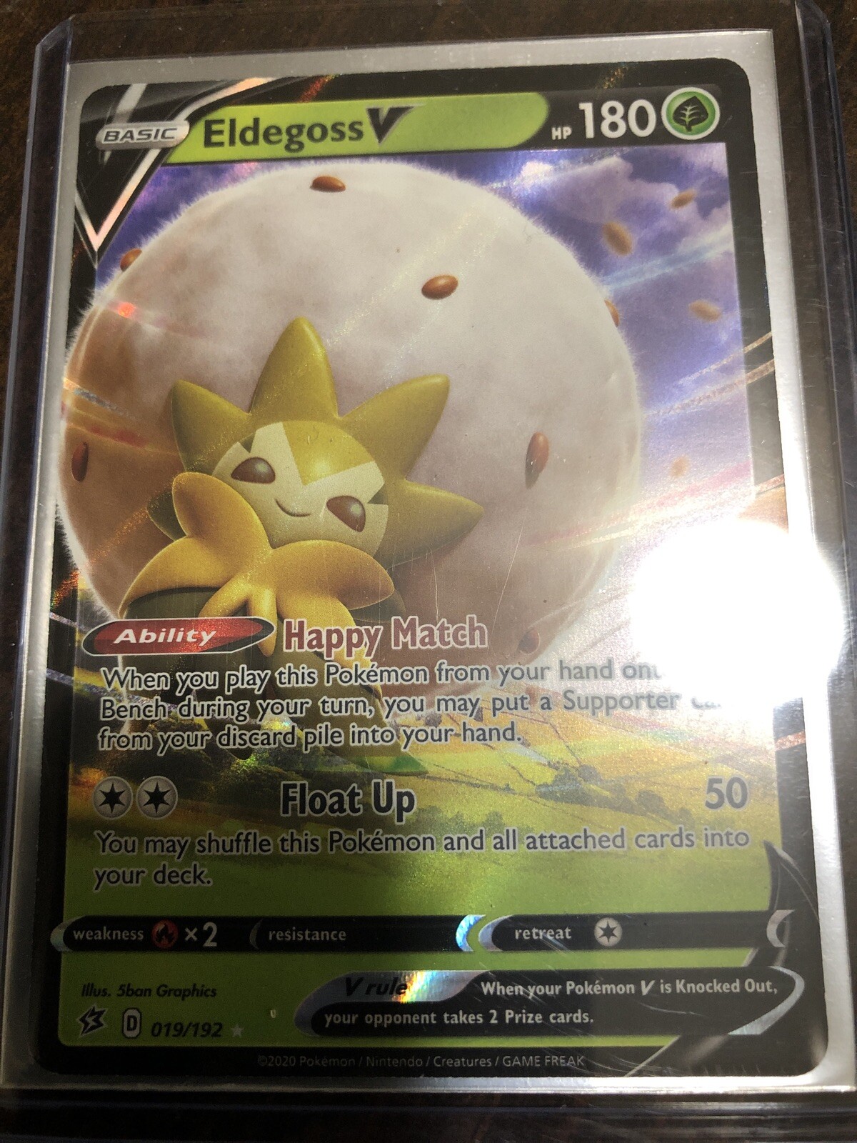 Eldegoss V 019/192 Rebel Clash Holo Rare Pokemon Card Near Mint | eBay