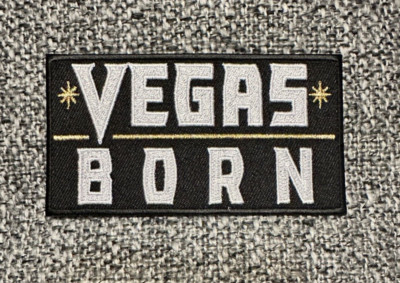 Vegas Born Wording Black Patch | eBay
