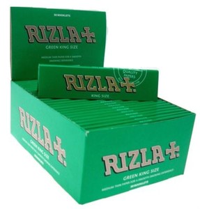 Genuine Rizla Green King Size Slim Rolling Paper Booklets Smoking ...