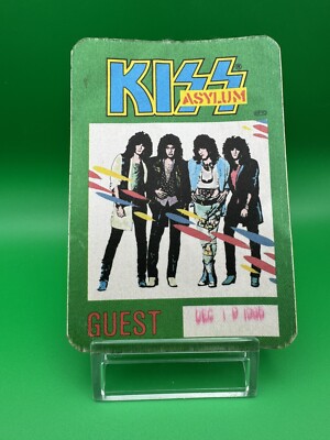 KISS Asylum Tour Backstage Pass December 19 1985 Glens Falls, NY ...