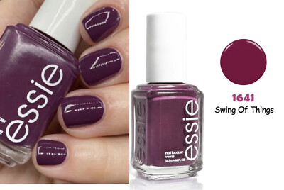 2 NEW Essie Nail Lacquer Polish #1641 SWING OF THINGS raspberry purple ...