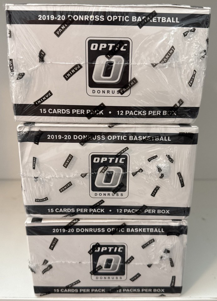 2019-20 DONRUSS OPTIC NBA CELLO BOX 12 PACKS (3 Cello Boxes From Same ...