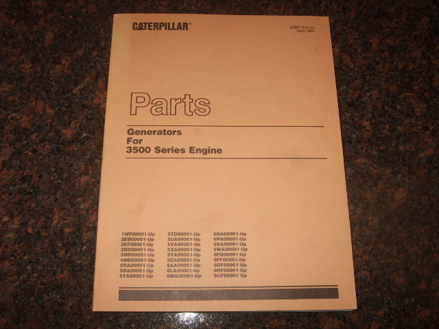 CAT CATERPILLAR 3500 SERIES ENGINES FOR GENERATORS PARTS MANUAL | eBay