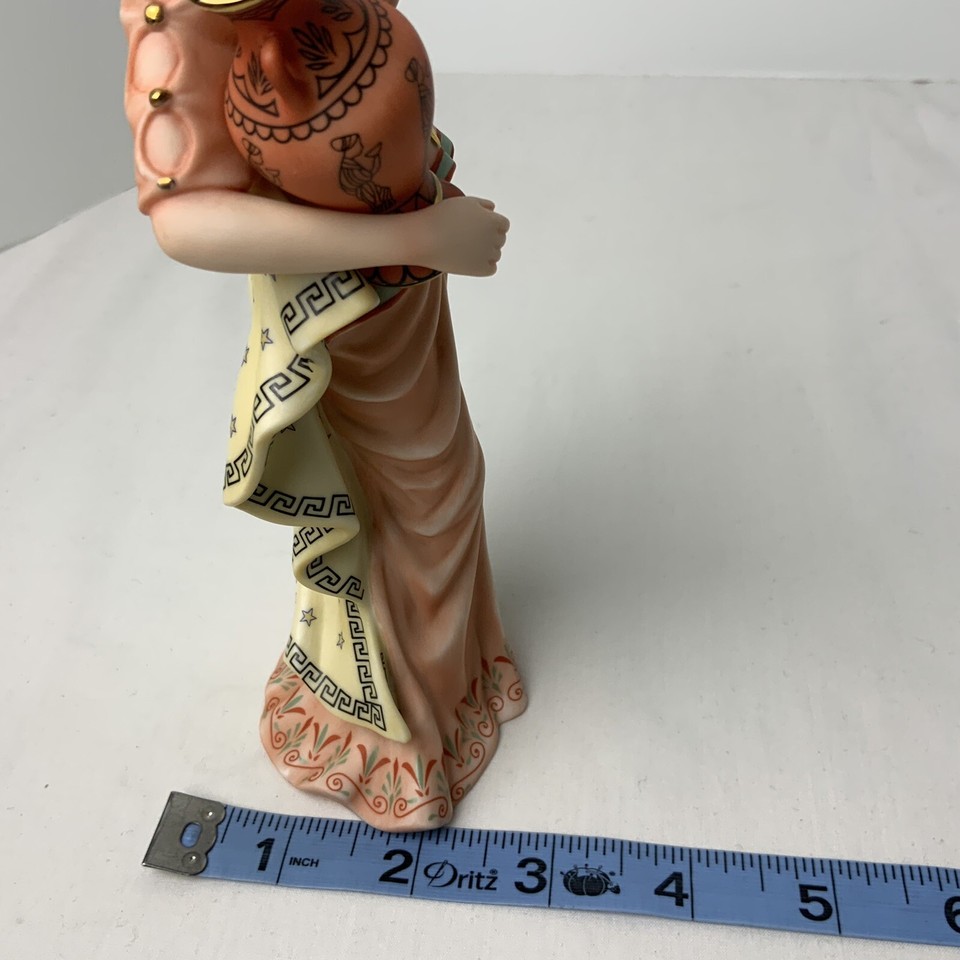 Nobel Collection Bella Bisque Porcelain Roman Woman Holding Vase ...